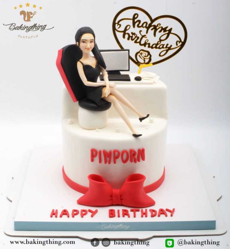 เค้ก 3 มิติ Working woman - Bakingthing.com